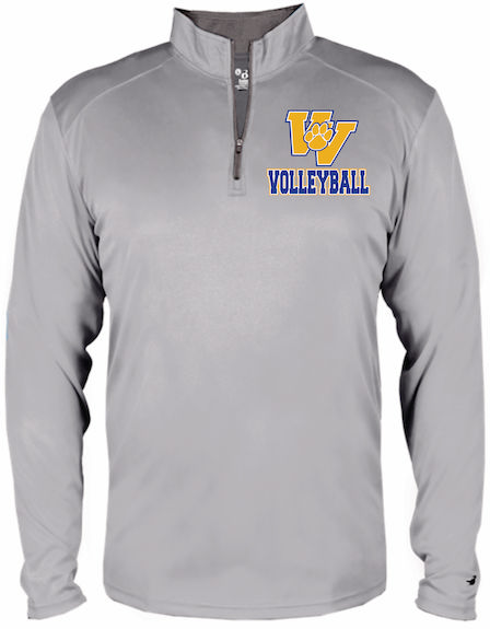 Silver Men’s, Women’s & Youth Performance 1/4 Zip with Logo – VVVB ...